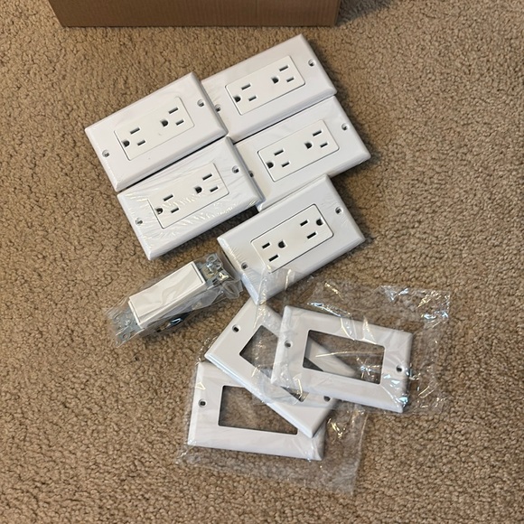 Other | 4 Standard Electrical Wall Outlets Plus Assorted Outlet Switch ...